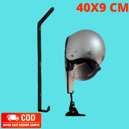 Jual Rak Helm Motor Tempel Dinding / Helmet Holder Serbaguna Bahan Besi ...