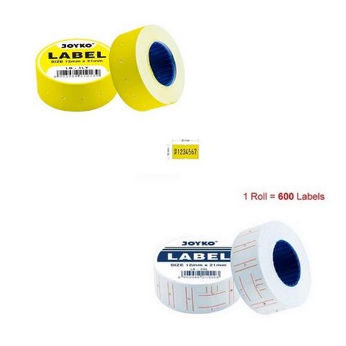 Jual LABEL HARGA JOYKO 1 BARIS WARNA PUTIH/ KUNING ECERAN 1 ROLL ...
