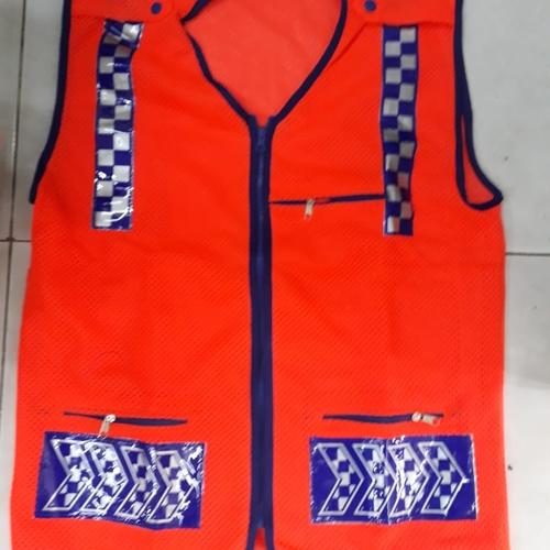 Jual Rompi Jaring Polos Oren|Rompi Parkir|Rompi Proyek|Rompi Vest|Helm ...