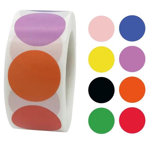 Jual Sticker Stiker 25mm Bulat Polos Warna Warni - Jakarta Barat - Hans ...