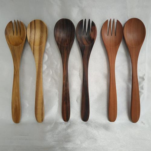 Jual Sendok Kayu Set Sendok Makan Sendok Garpu Korea Wooden Spoon ...