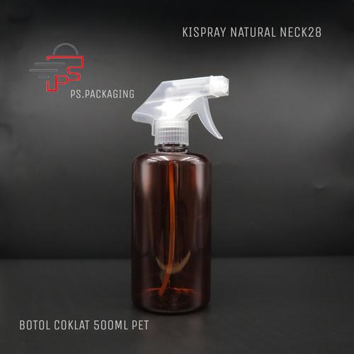 Jual Botol Spray 500ml / Botol Kispray 500ml Amber / Botol Amber 500ml ...