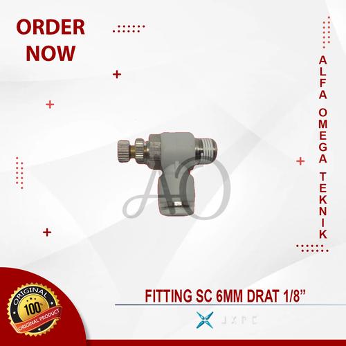 Jual FITTING SPEED CONTROL PNEUMATIC 1/8 INCH X 6MM NEPEL SELANG ...