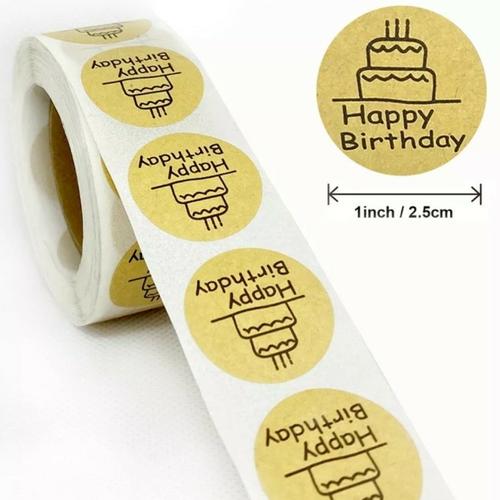 Jual Sticker Stiker 25mm Ulang Tahun Happy Birthday (per sticker ...