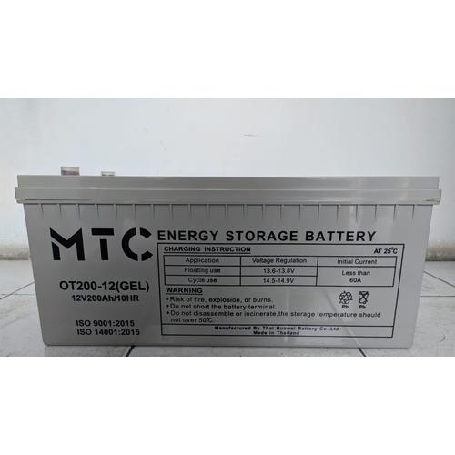 Jual Battery MTC VRLA 200AH GEL Deep Cycle Series 200AH/12V, OT200-12 ...