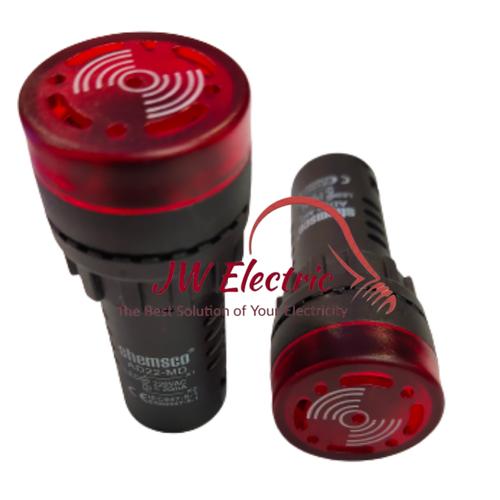 Jual Pilot Lamp LED Buzzer Alarm Flash Shemsco AD-22MD 220VAC / 24VDC ...