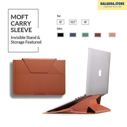 Promo MOFT 2-in-1 Tas Laptop Sleeve & Stand |for Macbook & Universal Laptop - Night Black, 13.3 ...