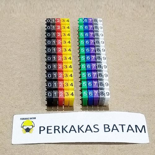 Jual Penanda Kabel Angka Plastik 10pcs Plastic Number Cable Marker - 4 ...