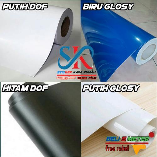 Jual STICKER PUTIH DOFF/ STICKER GLASS BOARD/ STIKER BODY MOTOR DAN ...