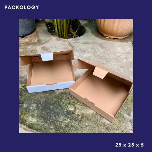 Jual Dus/Kardus/Kotak/Box/Packing/Karton Pizza/Cake/Kue/25x25x5 cm ...