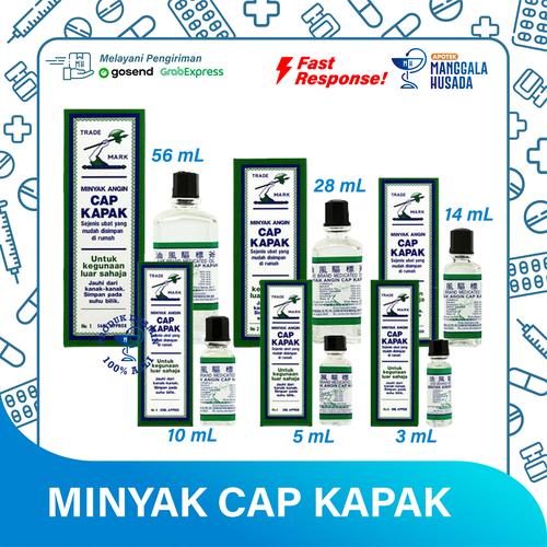 Jual MINYAK ANGIN CAP KAPAK 3 ML / 5 ML / 10 ML / 14 ML / 28 ML / 56 ML ...