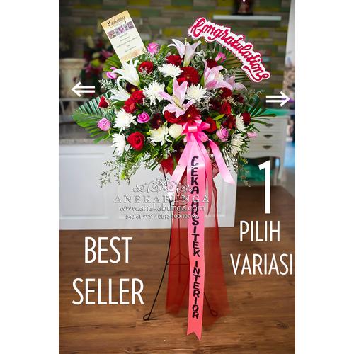 Jual Standing Flower Besi Bunga Fresh Asli Grand Opening Congratulation ...
