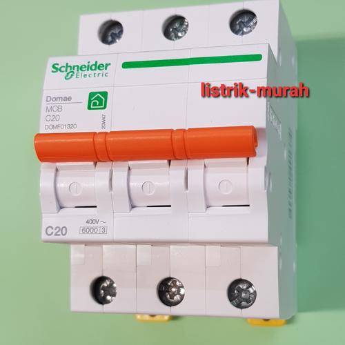 Jual Schneider Domf Domae New MCB 3P 6,10,16,20,25,32,40,50,63A 6KA ...