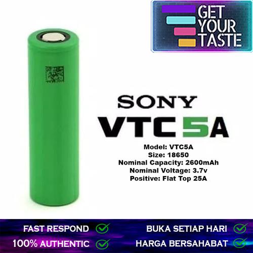Jual Sony VTC 5A 18650 2600Mah - Battery VTC5A Authentic By Sony Energy ...