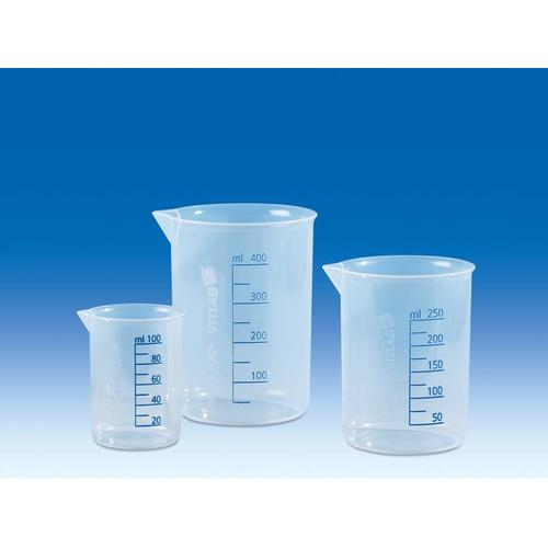 Jual VITLAB Griffin Beakers, PP, Raised Blue Scale 250 ml - Kota Bekasi ...