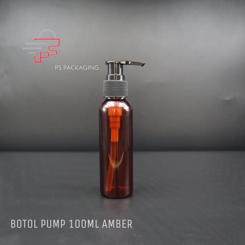 Jual Botol Pump 100ml coklat / Botol amber 100ml tutup pump / Botol sabun - Hitam - Kab. Bogor ...