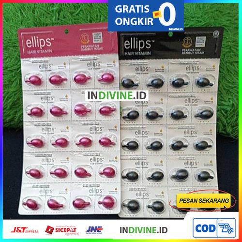 Jual Ellips Hair Vitamin Rambut Elips Blister Isi 20 - Pink - Kota ...