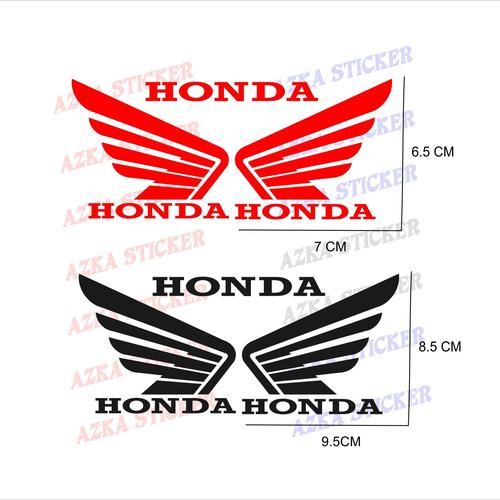 Jual sticker logo sayap Honda cutting sticker - Biru, 9.5cm X 8.5cm ...