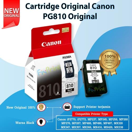 Jual Cartridge Canon PG810 Black Original Catridge PG 810 Katrid Tinta ...