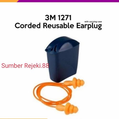 Jual 3m 1271 Ear plugs pelindung Telinga Suara Keras Corded Resusable ...