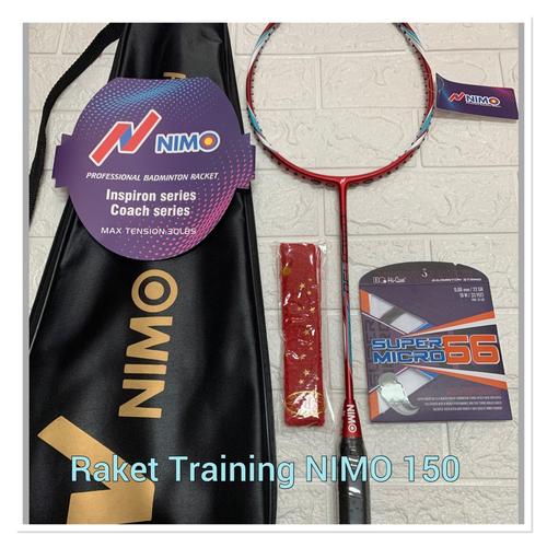 Jual Raket Badminton TRAINING RACKET NIMO 130-NIMO COACH 130 +tas+grip ORI - nimo 130gr, batang ...