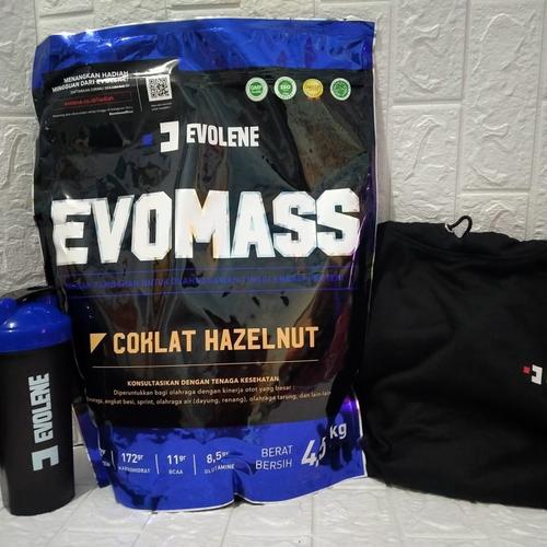 Jual EVOLENE EVOMASS 10LBS 4,5KG Gainer Evoline Evolin 10 lb - hazelnut ...
