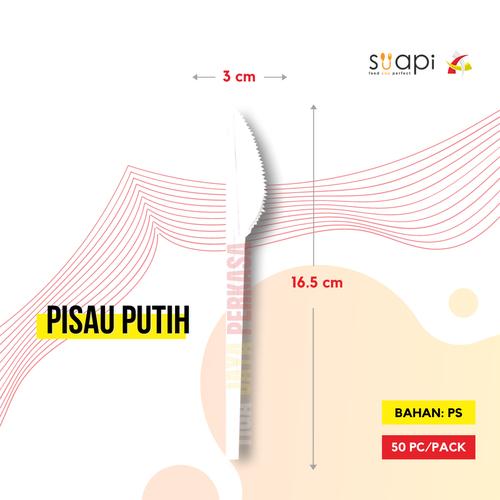 Jual Pisau Plastik Suapi / Suapi Knife PS / Pisau Plastik Putih. @100 ...