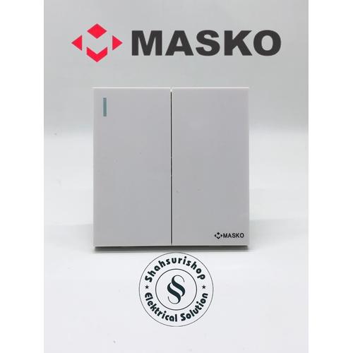 Jual SAKLAR SERI DOUBLE AUSTIN MASKO A612 MINIMALIS PREMIUM QUALITY ...