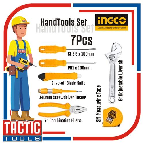 Jual INGCO Hand Tool Kit Set 7 Pcs / Perkakas Mekanik Set 7 Pcs - Kota ...