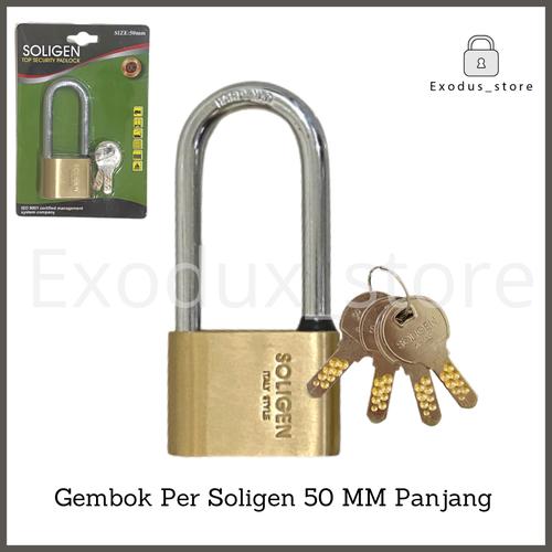 Jual Gembok pagar rumah Soligen per 50 mm panjang kuningan computer key ...