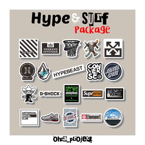 Jual STICKER TUMBLR HYPE&SURF PACKAGE STICKER VINYL AESTHETIC STIKER ...