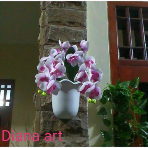 Jual bunga anggrek dinding#anggrek tempel#anggrek plastik#anggrek hias ...