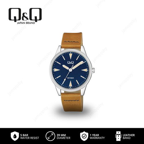 Jual Q&Q QnQ QQ Original Jam Tangan Pria Leather Analog - QB90 QB90J ...