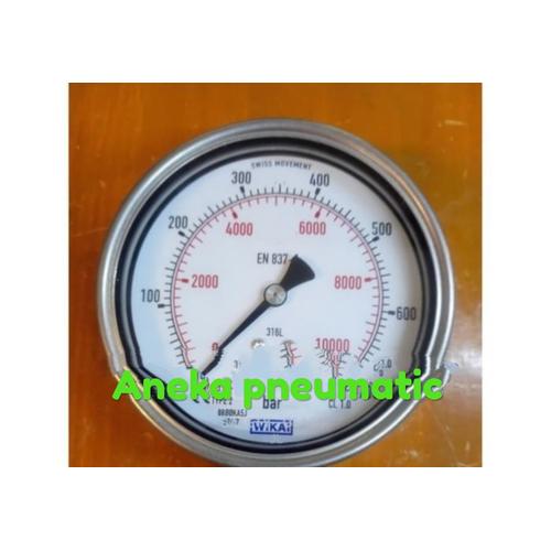 Jual WIKA Pressure Gauge 212.53.063 Range 700 bar 2nd scale psi CBM ...