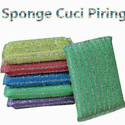 Jual Spon Metalik Cuci Piring Busa SPONS GELAS SENDOK PANCI SERBAGUNA ...