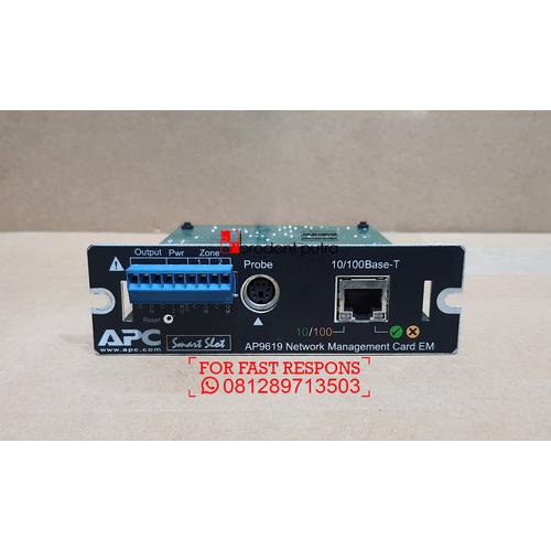 Jual Smart Slot APC AP9619 NMC Network Management Card UPS Harga ...