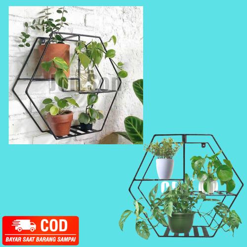 Jual Rak Dinding Tempat Pot Bunga Tanaman Hias / Standing Planter Rack ...