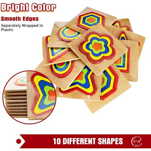 Jual MAINAN MONTESSORI GEOMETRI PUZZLE KAYU UNTUK ANAK ANEKA WARNA ...
