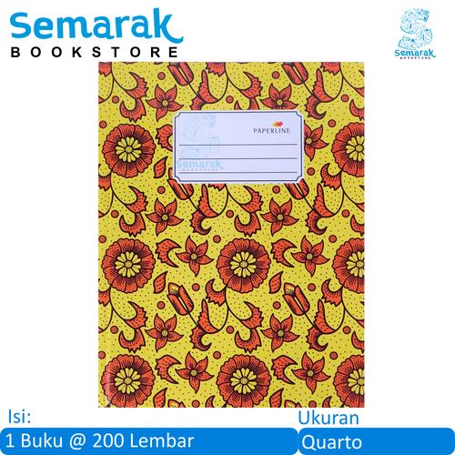 Jual Buku Tulis Paperline Hard Cover Quatro [1 Buku @ 200 Lembar] - Kab ...