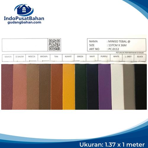 Jual Kulit Imitasi / Bahan Sintetis / PVC Leather (Oscar) - MINISO ...