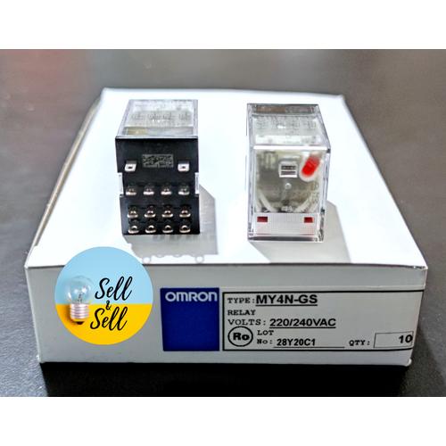 Jual Relay Omron MY4N-GS (ORIGINAL) 220/240VAC / Omron MY4NGS (100% ASLI) - Jakarta Barat - Sell ...