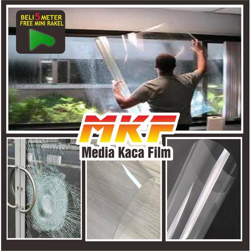 Jual STIKER / STICKER KACA FILM CLEAR BENING SAFETY TRANSPARAN 2MM ...