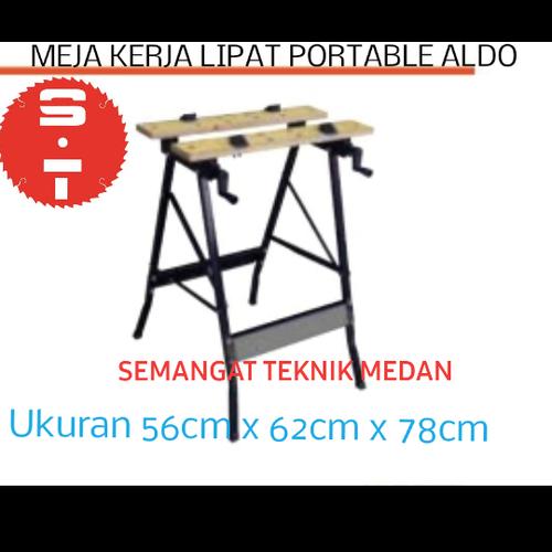 Jual 5662 MEJA KERJA LIPAT KUDA KUDA PORTABLE WORKBENCH SAWHORSE ALDO ...