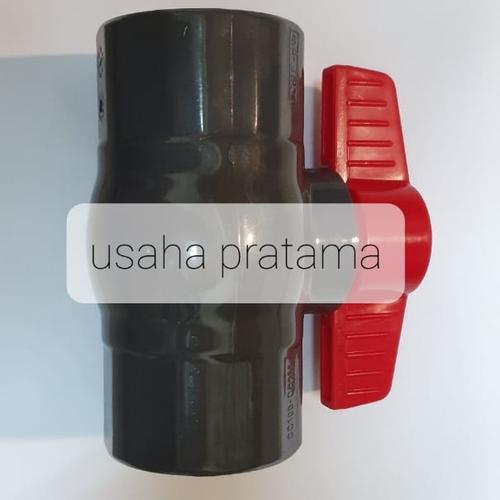 Jual stop kran ball valve pvc compact 2" inch merk SH taiwan - Jakarta ...