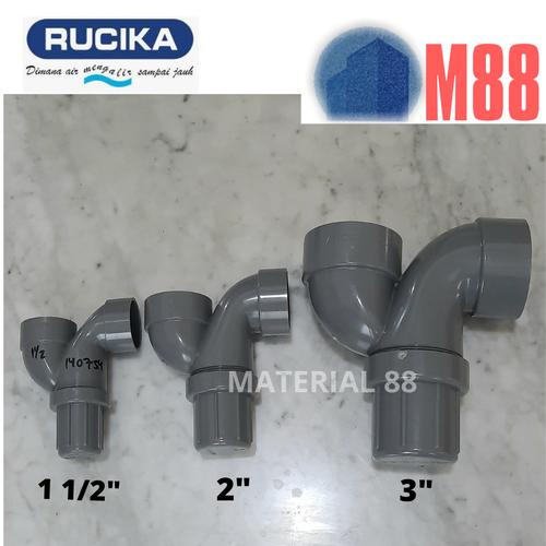Jual P Trap 3 inch RUCIKA/ Leher Angsa PVC - Kab. Bogor - MATERIAL 88 ...
