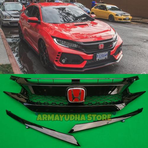 Jual Front Grill Type R Style Honda Civic Turbo FC 2016 sd sekarang ...