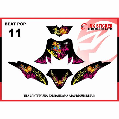 Jual sticker dekal beat pop full body decal beat pop stiker beat pop 11 ...
