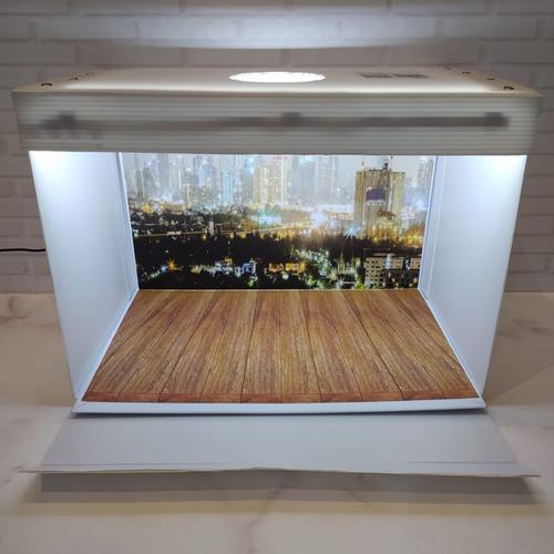 Jual Box studio foto ukuran 45x32cm - paket dengan alas foto motif kota ...