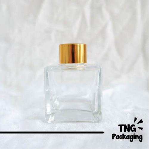 Jual Botol Kaca tebal Reed Diffuser 100 ml Kotak CLEAR - 100ml Tutup ...