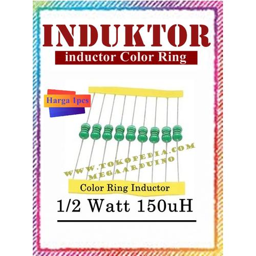 Jual Induktor 150UH Inductor Color Ring 150 uH 1/2 watt Kumparan ...